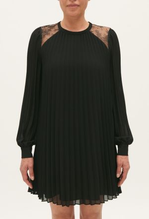 Claudie Pierlot Robe courte pliss&eacute;e noire