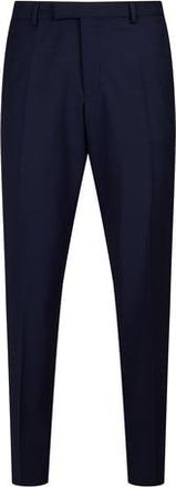Pierre Cardin Pantalon uni en laine vierge m&eacute;lang&eacute;e