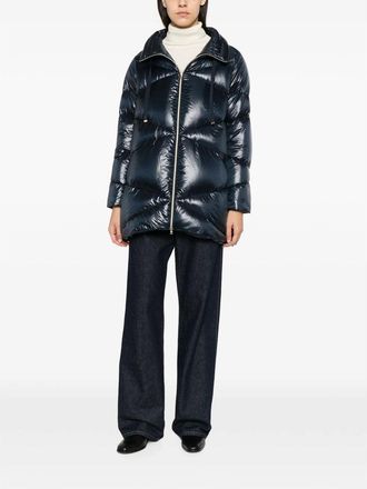 Herno Padded High-Neck Down Coat - Blue