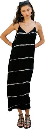 Freeman T. Porter Sommerkleid Redalie Tie & Dye - Maxi-Kleid - langes Sommerkleid - gestreift