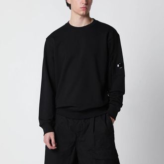 C.P. Company Black cotton crew-neck sweatshirt