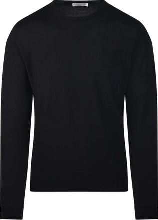 Roberto Collina Homme, Pulls, Noir, Taille: 2XL Pull Girocollo