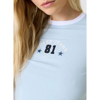 Guess T-shirt imprim&eacute; en coton m&eacute;lang&eacute;
