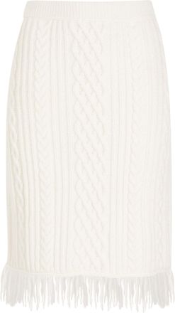 8 by YOOX WOOL BLEND CHUNKY KNIT SKIRT