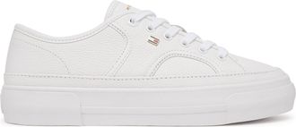 Tommy Hilfiger Sneakers Tommy Hilfiger Platform Vulc Piping Ltr FW0FW09393 Wei&szlig;