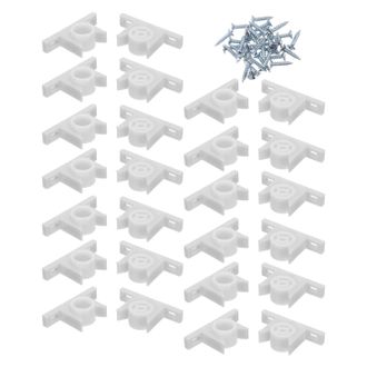 Amosfun 30 St&uuml;ck Kunststoff Schrankriegel mit Schrauben Kugel Druckverschl&uuml;sse f&uuml;r K&uuml;chenschr&auml;nke und Schubladenfronten Feuchtigkeitsbest&auml;ndig Einfache Montag