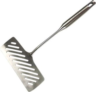 NUOBESTY Fischspatel Edelstahl Hitzebest&auml;ndig Robuster Pfannenwender Schlitzspatel Zum Wenden Von Fisch Steak F&uuml;r K&uuml;che Sp&uuml;lmaschinengeeignet Praktischer K&uuml;che