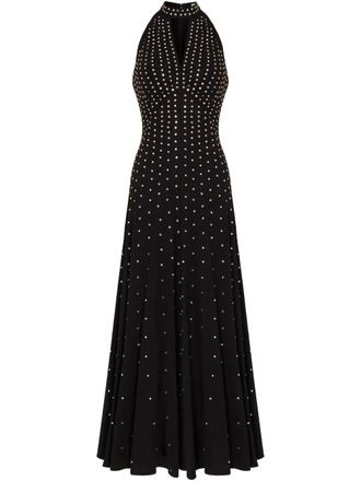 Temperley London robe Loretta mi-longue - Noir