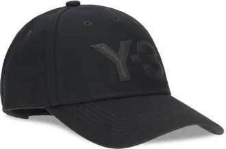 Yohji Yamamoto YKT0567BLACKBB Logo Baseball Cap - Black