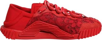 Dolce & Gabbana Femme, Chaussures, Rouge, Taille: 37 1/2 EU NS1 Low-Top Baskets