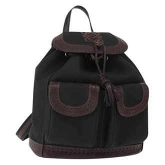 Loewe Pre-owned Canvas Rucksack - - Pre-owned - Damen - Schwarzk - ONE SIZE