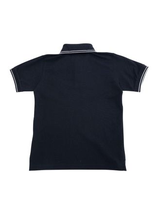 Stone Island Boys Polo Shirt Blue Cotton T-Shirts And Polos