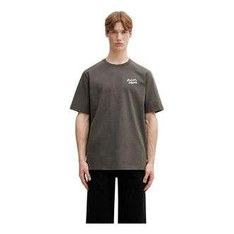 Maison Kitsun&eacute; T-shirt Confort &Eacute;criture Manuscrite - Homme - Tops - Vert - Taille: M