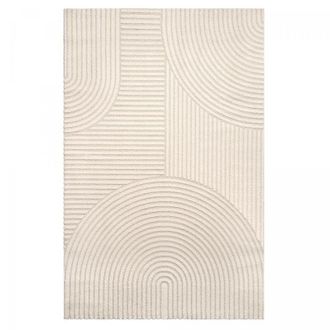 Un amour de tapis Tapis salon et chambre 140x200 beige rectangle tiss&eacute; motif simple LYN9 CERNAN