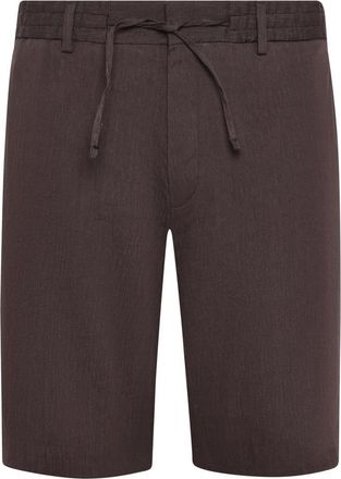 HUGO BOSS Bermudashorts mit Leinen und Kordelzug in