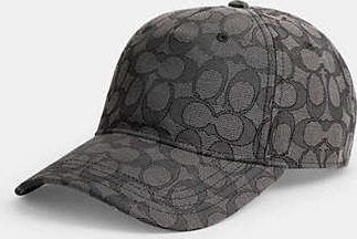 Coach Signature Jacquard Baseballcap in Grau | Baumwolle