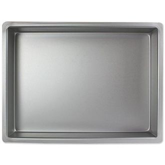 PME Längliche Aluminium-Backform 30,5 x 45,7 x 7,6 cm, Silber