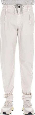 Eleventy Comfort Baumwollhose mit Kordelzug - - Trousers - Herren - Beige - W31