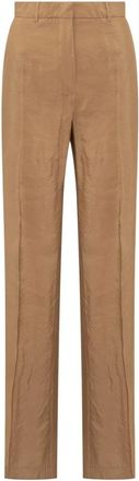 Max Mara Femme, Pantalons, Brun, Taille: 42 FR Straight Pantalons