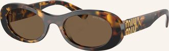Miu Miu Sonnenbrille Mu 06zs braun