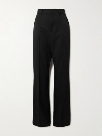 Ralph Lauren Collection Pantalon En Laine Grain De Poudre Wrigley - Noir