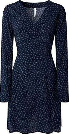 Pepe Jeans London Liuva Robe, Bleu (Dulwich), L Femme