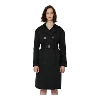 John Richmond Langer- zweireihiger Trenchcoat - - Coats - Damen - Schwarzk - XS