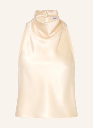 Mrs & Hugs Mrs & Hugs Blusentop Aus Satin weiss