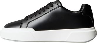 Calvin Klein Damen Cupsole Sneaker Chunky Laceup aus Leder, Schwarz (Black/Bright White), 35
