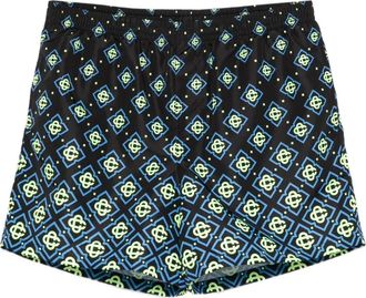 Casablanca monogram-print swim shorts - Schwarz