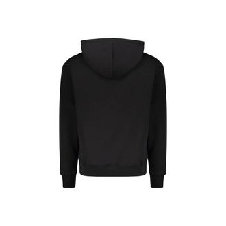 Balmain Mens Black Cotton Hoodie Clothing