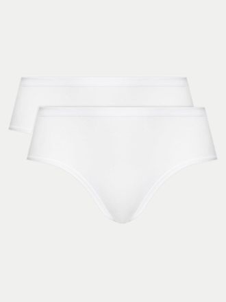 Triumph Klassische Pantys mit hohem Bund-Set Sense Of Cotton 10225046 Wei&szlig;