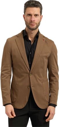 Mulish Homme, Vestes, Brun, Taille: 2XL Stretch Cotton Jacket