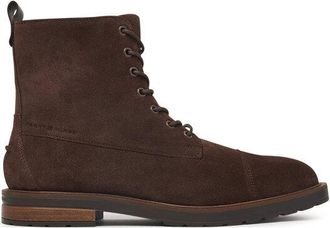 Tommy Hilfiger Schn&uuml;rschuhe Cleated Hilfiger Sde Moc Boot FM0FM05964 Braun