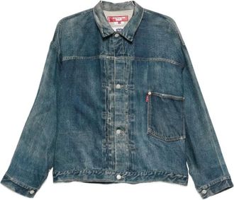 Junya Watanabe Homme, Vestes, Bleu, Taille: XL Denim Vestes