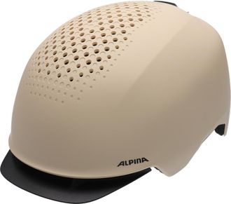 Alpina Alpina Idol - Nachhaltiger, Beleuchteter & Leichter Fahrradhelm Mit LED-Licht & Sonnenschild F&uuml;r Erwachsene, Mojave-Sand matt, 55-59 cm