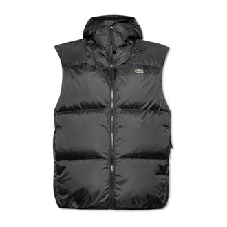Lacoste Homme, Vestes, Noir, Taille: XL Hooded Down Vest