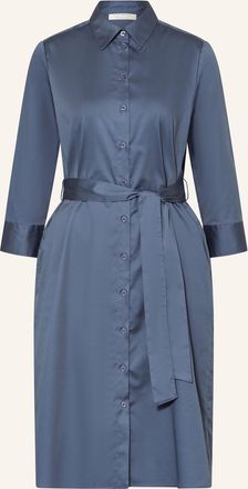 Eterna Hemdblusenkleid Mit 3/4-Arm blau