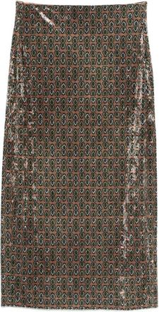 Pierre-Louis Mascia Femme, Jupes, Multicolore, Taille: 38 FR Midi Skirts