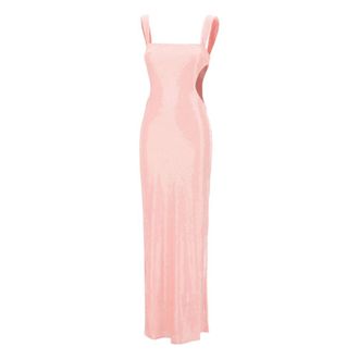 Twentyfourhaitch Femme, Robes, Rose, Taille: 36 FR Robe Longue Cubres