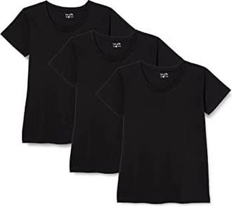 Berydale Berydale T-shirt avec col rond, Femmes, Noir (lot de 3), 2XL