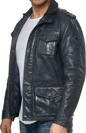 Tazzio Lederjacke 19706 Leder Jacke im Trenchcoat-Look