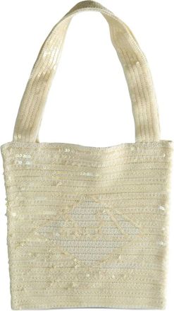 Bode cabas à sequins brodés - Tons neutres