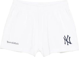 Sporty & Rich Femme, Shorts, Blanc, Taille: 36 FR Short Sporty & Rich