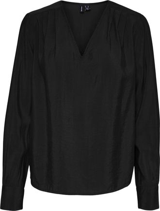 Vero Moda VMLENA LS Pleat TOP WVN NOOS