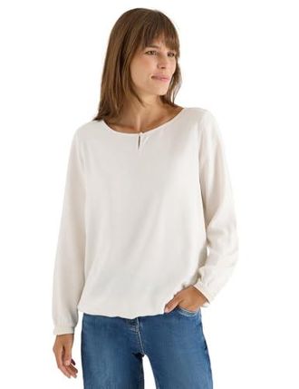 Cecil 3411876 Chemisier de Couleur Unie, Gr&egrave;ge Clair, XXL Femmes
