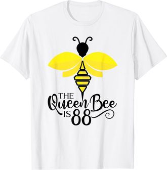 BDAZ 88. Geburtstag The Queen Bee is 88 Years Old Bumblebee T-Shirt