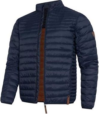 Indicode Hommes Islington Jacket | Veste matelassée légère aspect doudoune Navy XXL