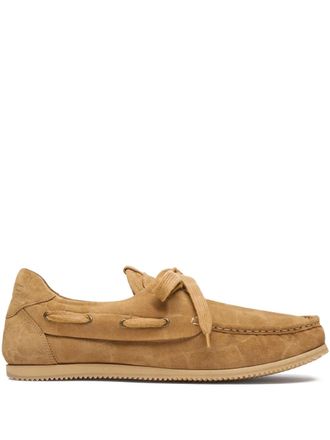 Jacquemus chaussures bateau en cuir - Marron