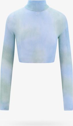 Off-white Crop fit top with tie-dye effect - OFF WHITE - gender_Woman